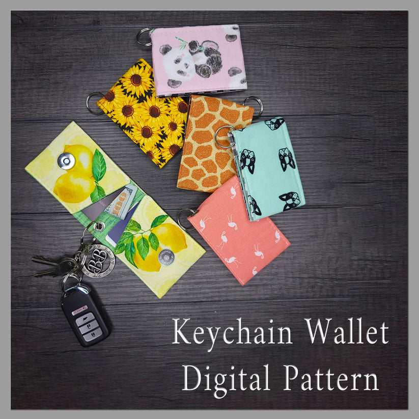 Keychain Wallet- Digital Pattern – Butter Bags